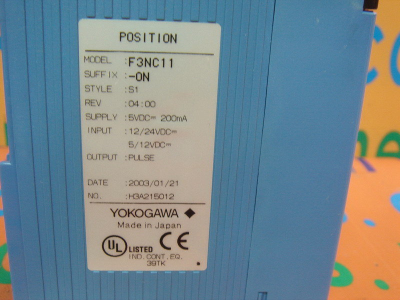 YOKOGAWA F3NC11-0N - 裕益科技自動化設備可程式編碼器PLC分散式控制系統DCS